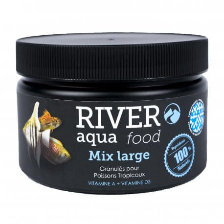 Granulés poissons tropicaux - River Aqua Food Mix Large 250ml