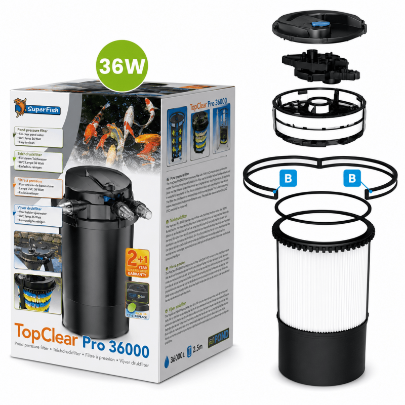 Superfish TOPCLEAR Pro 36000 Joint Torique couvercle - Pièce détachée